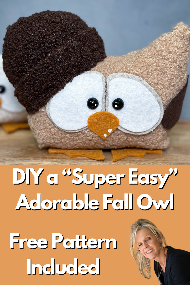 How To Make An Adorable DIY Stuffed Owl / Fall Decor - Patti J. Good ...
