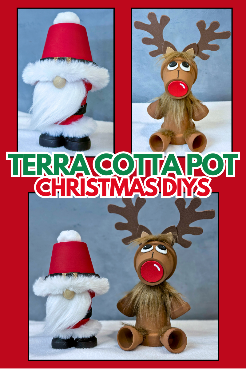 Diy: Adorable Terra Cotta Pot Santa Gnome And Reindeer Tutorial - Patti ...