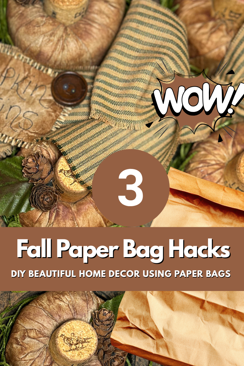 Turn Paper Bags Into Stunning Fall Home Decor DIYs | Budget Friendly ...